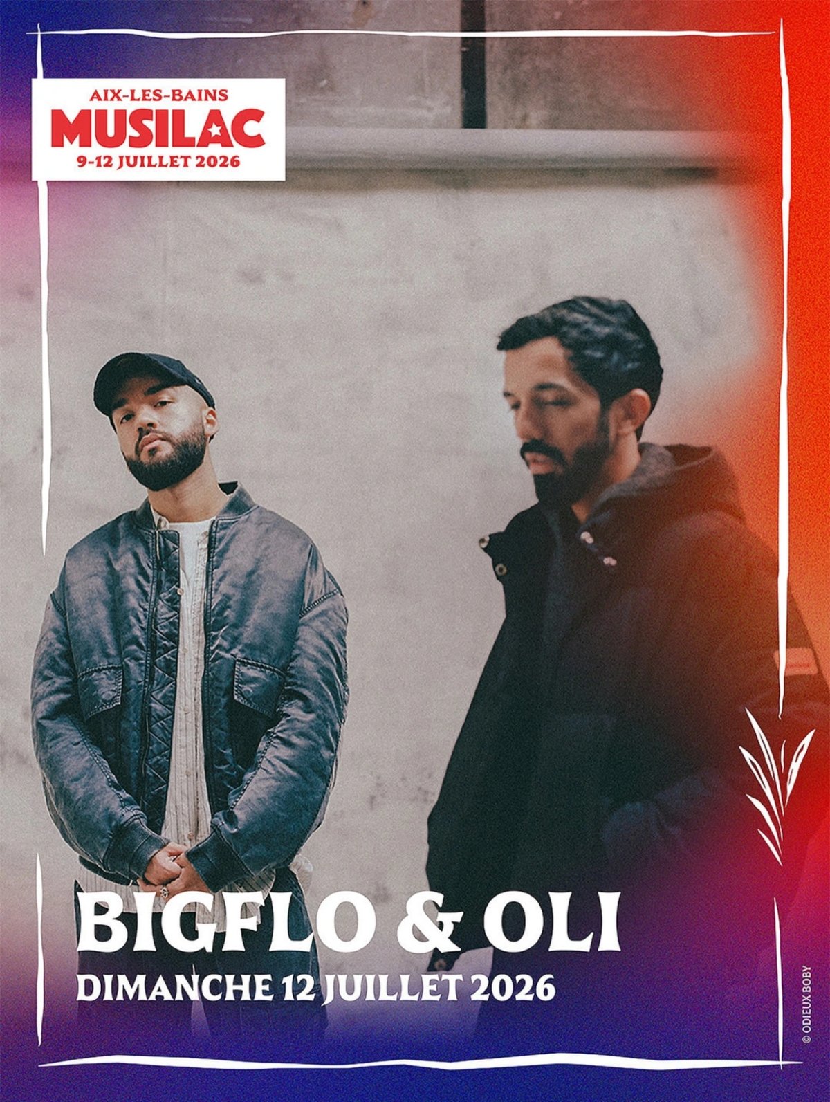 Concert Bigflo et Oli à Musilac à Aix-les-Bains le 12/07/2026